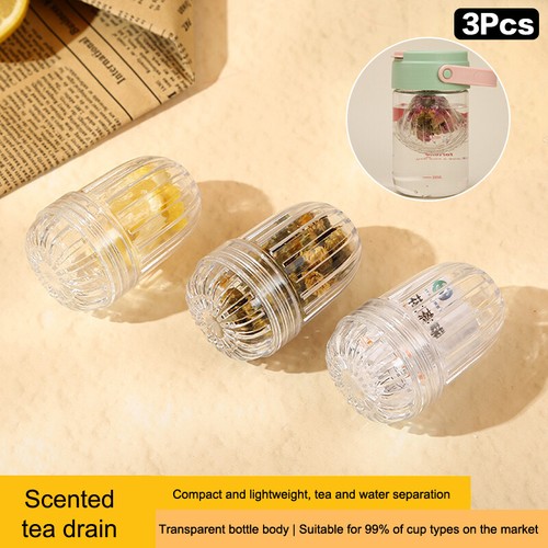 3Pcs Separator Flower Tea Filter Ball Transparent Kettle Infuser Tea ...