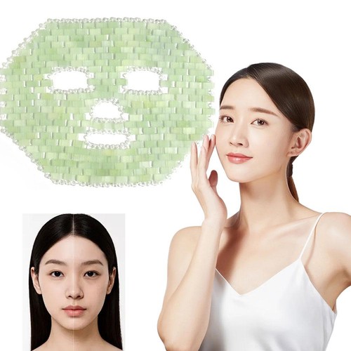 Natural Jade Facial Mask Stone Anti-Aging Sleeping Skincare Eye Mask ...