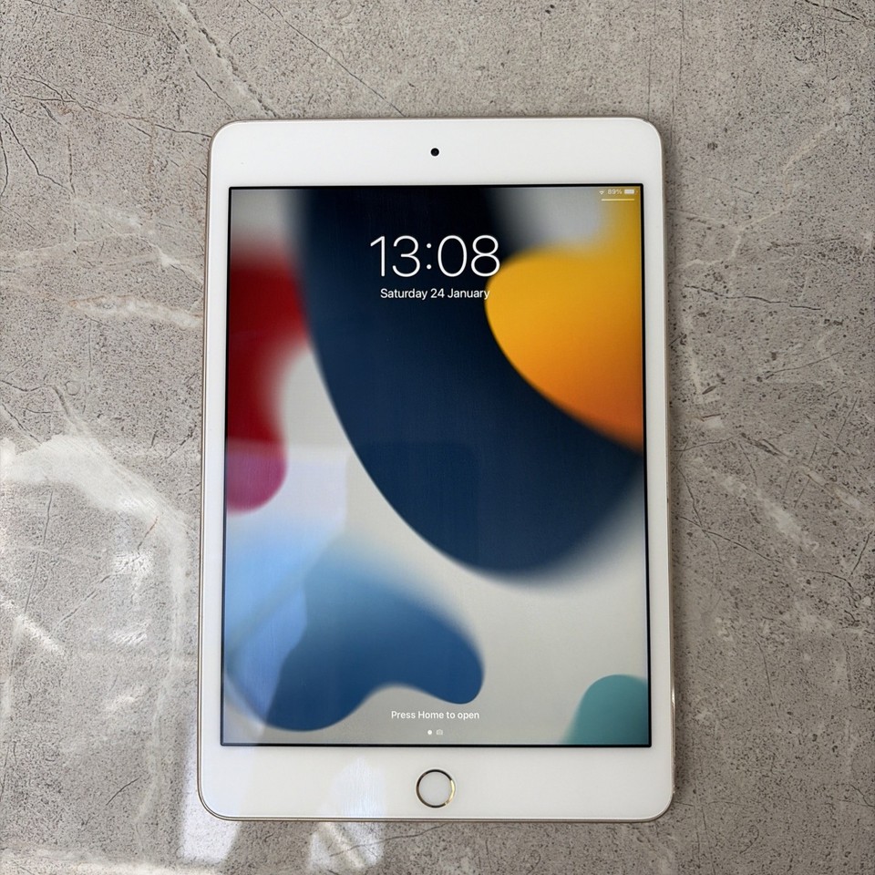 Apple iPad Mini 4th Gen 128GB Wi-Fi Rose Gold - Used Good Condition No ...