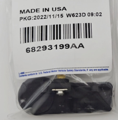 4X GENUINE TPMS TIRE PRESSURE SENSORS OEM 68293199AA-AB For DODGE RAM ...