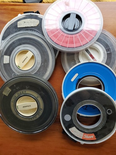 Mix Magnetic Data Tape 8.5" clam shell case, Memorex, Ampex, Scotch ...