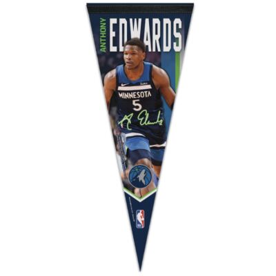 Anthony Edwards Minnesota Timberwolves Premium Player Pennant | eBay