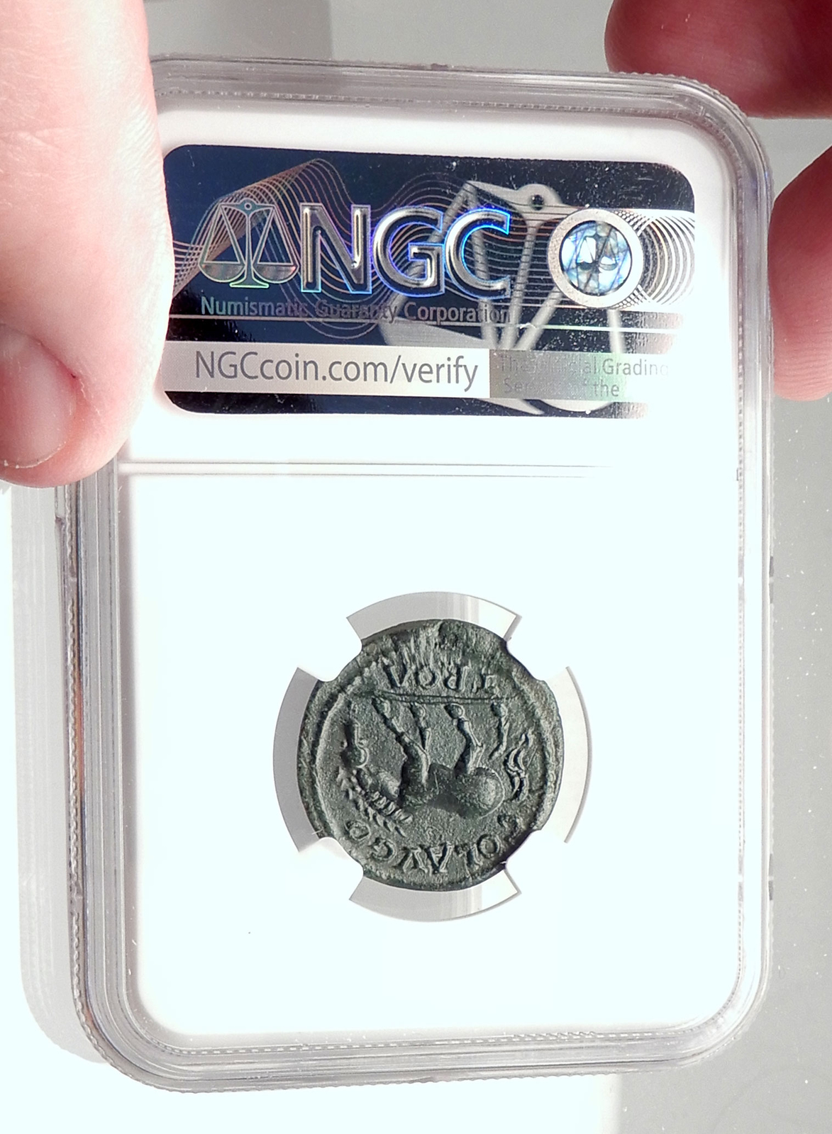 VOLUSIAN Authentic Ancient 251AD Roman Coin ALEXANDER TROAS Horse NGC ...