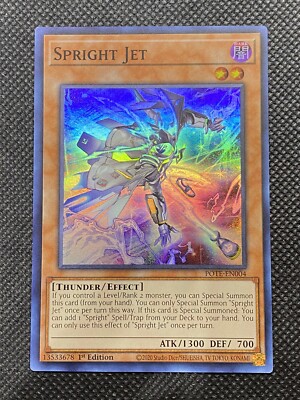 YuGiOh! - Spright Jet POTE-EN004 Super Rare 1st Edition Near Mint | eBay