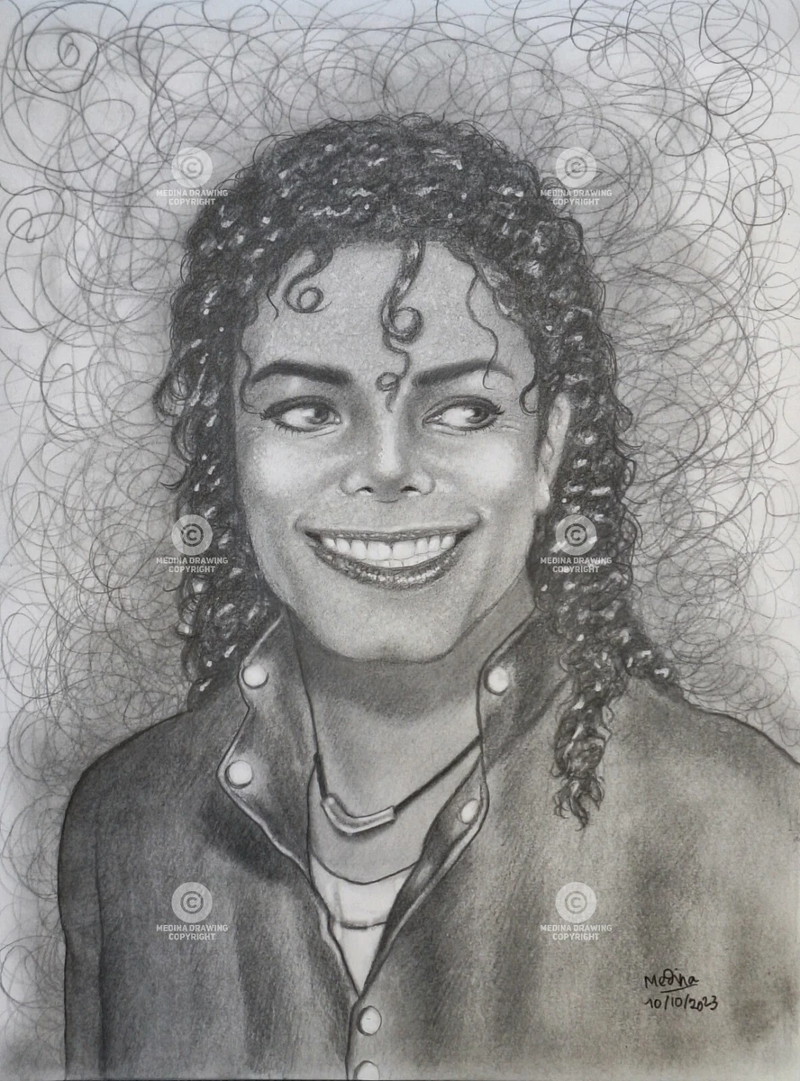 Pencil Drawing Of Michael Jackson