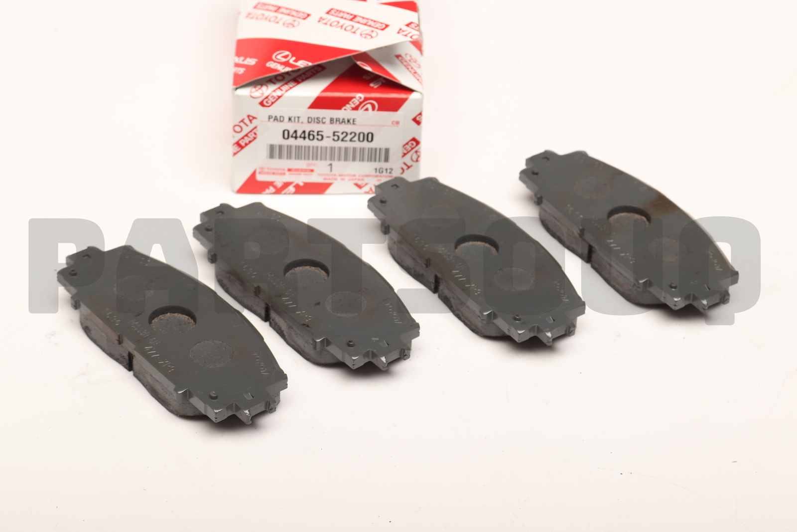 0446552200 Genuine Toyota PAD KIT, DISC BRAKE, FRONT 04465-52200 | eBay