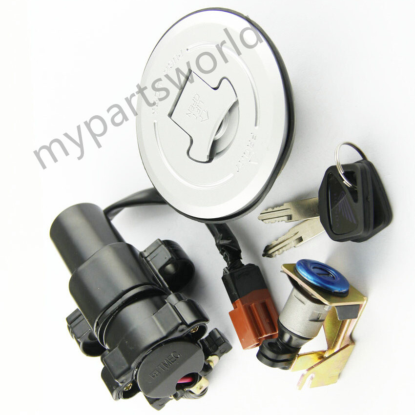 For Honda Ignition Switch Fuel Gas Cap Seat Lock Key Set CB500 CBR500R ...