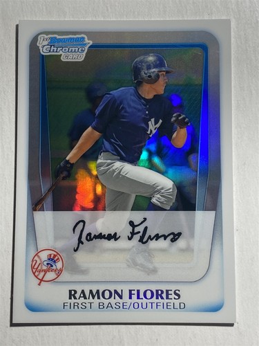 RAMON FLORES yankees 2011 Bowman Chrome Prospects BCP166 Refractor 186/ ...