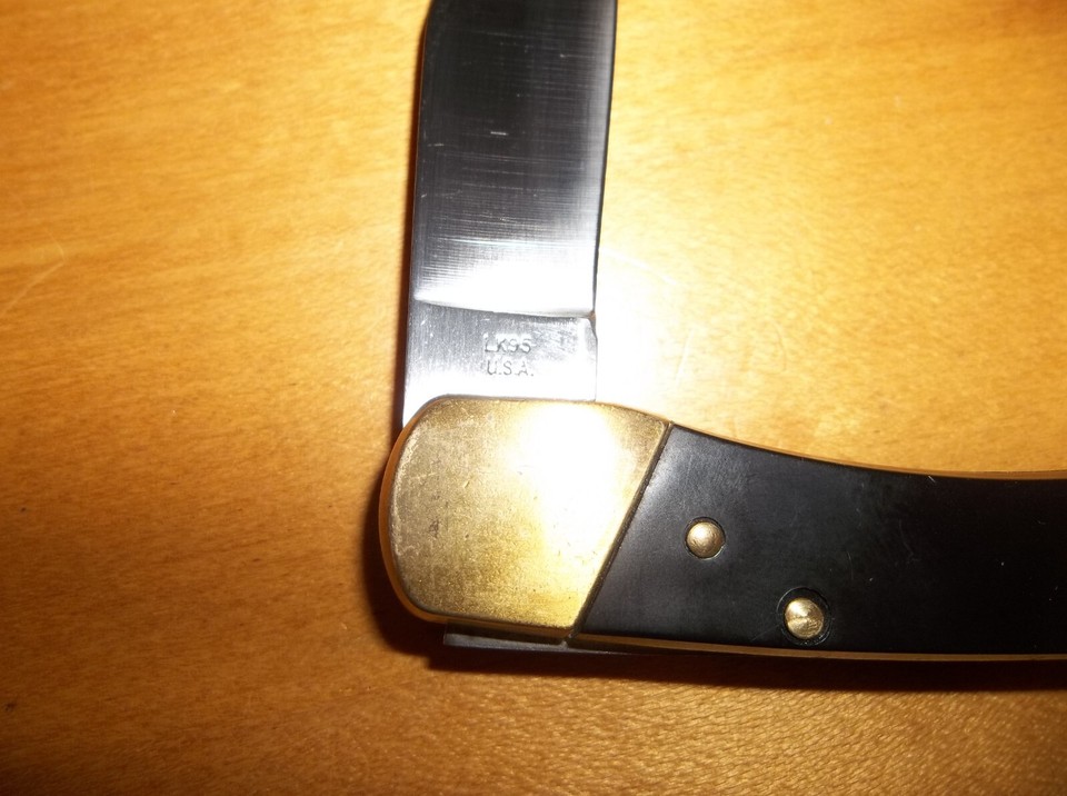 USA Colonial LK95 Single Blade Lockback Knife With Sheath Advertising ...