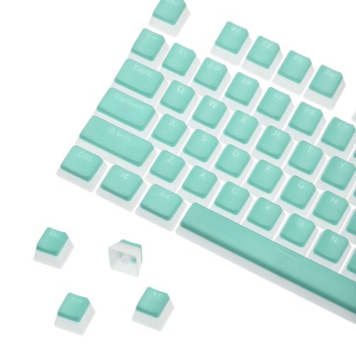 108 Keys PBT Pudding Keycaps Set OEM for Mechanical Keyboard Turquoise ...