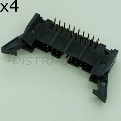 Connecteur HE10 20 points male coudé verrouillage 2.54mm (lot de 4) | eBay