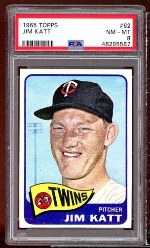 Jim Kaat Card 1965 Topps #62 PSA 8 | eBay