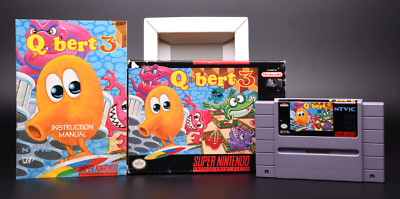 Qbert 3 - Nintendo SNES - Complete CIB Box Protector Authentic Cleaned ...