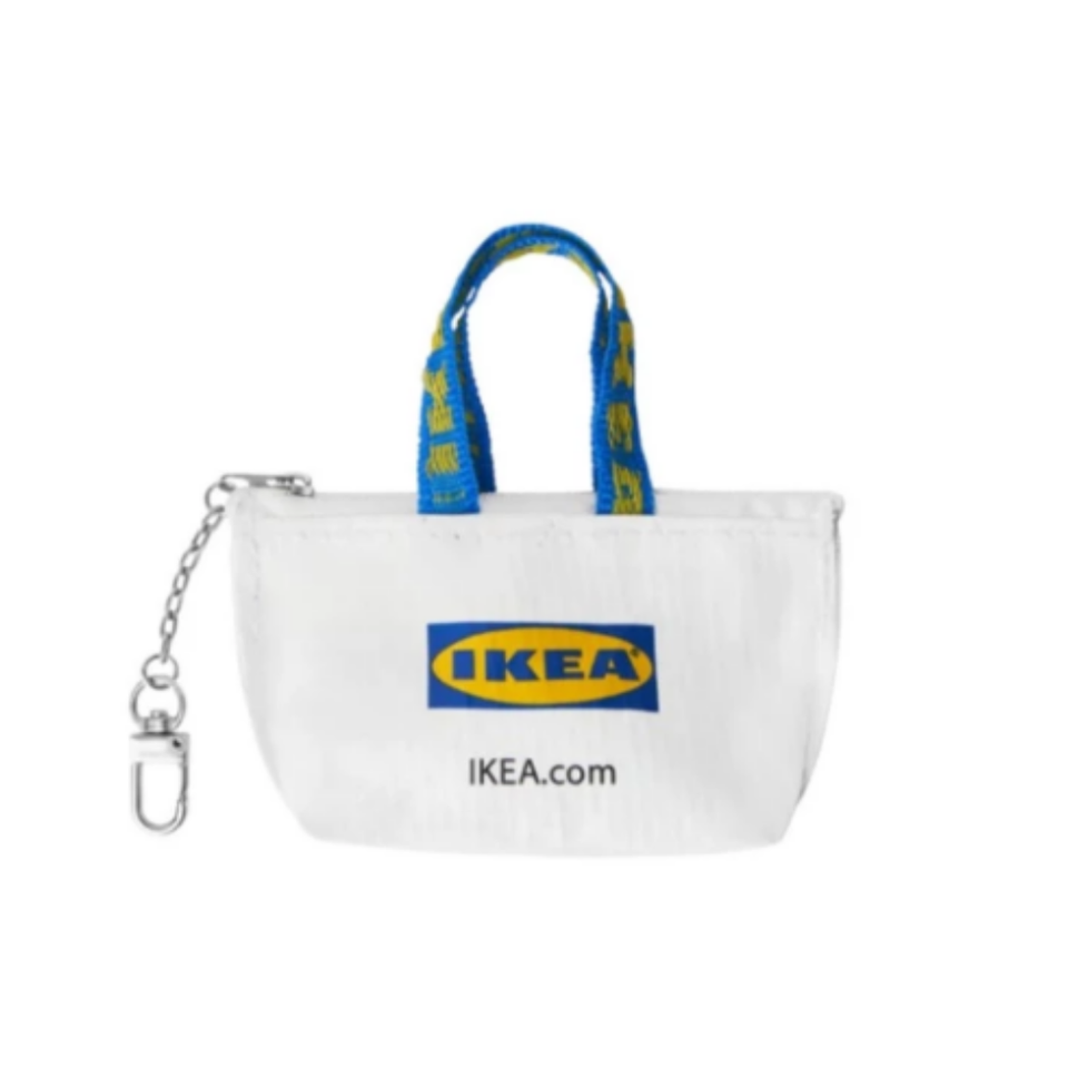 IKEA Knolig Mini Bag Purse Keychain Frakta Coin Zipper Key Ring Gift ...