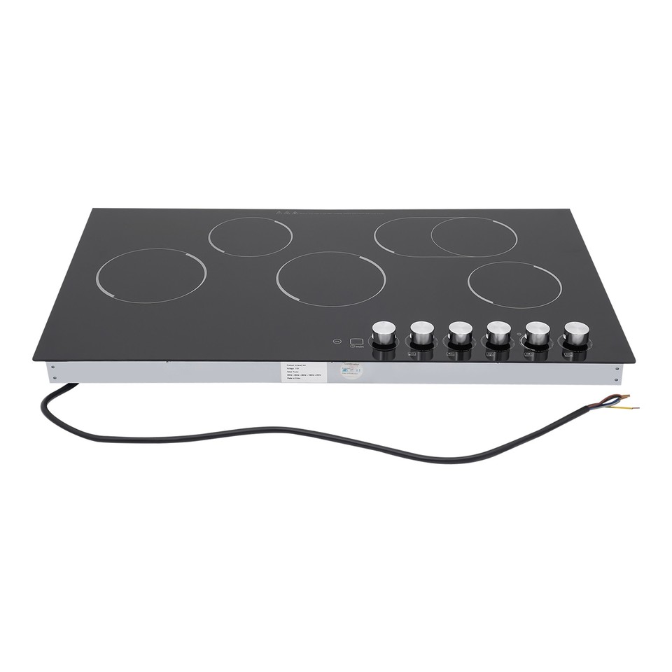 5-Burner Electric Cooktop LED Electric Stovetop 900W+600W+900W+1000W ...