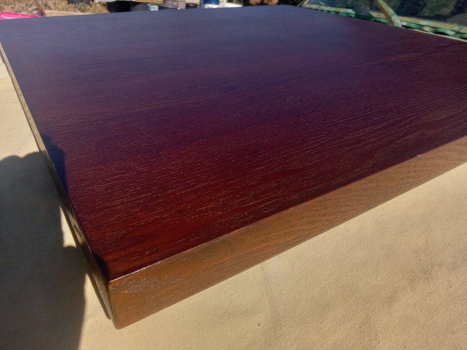 Restaurant table tops Dark Walnut look finish 30X30 X 1.5" Cocktail End ...