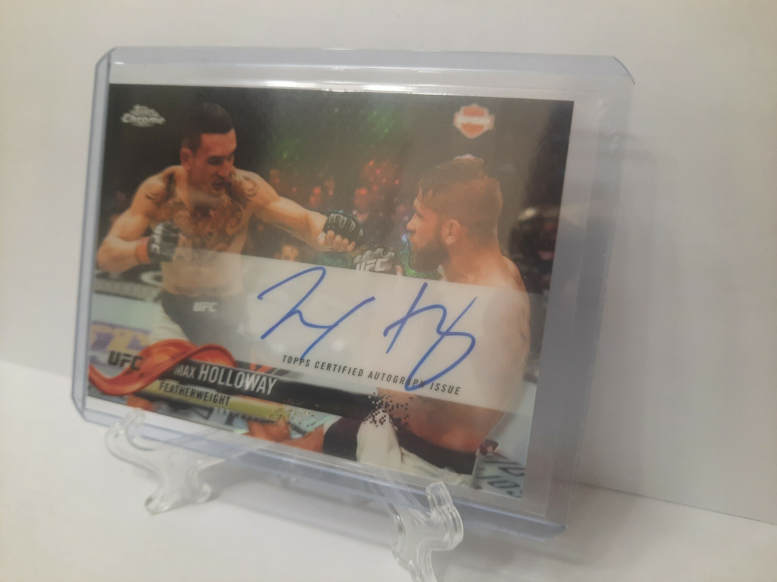 2018 Topps Chrome UFC Max Holloway Autograph Card | eBay