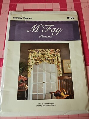 M'Fay Patterns Murphy Valance 9102 Curtains Drapes Professional Drapery ...