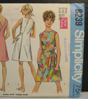 Simplicity Pattern 8239 Miss Back-Wrap Sleeveless Dress Jumper Size 10 ...