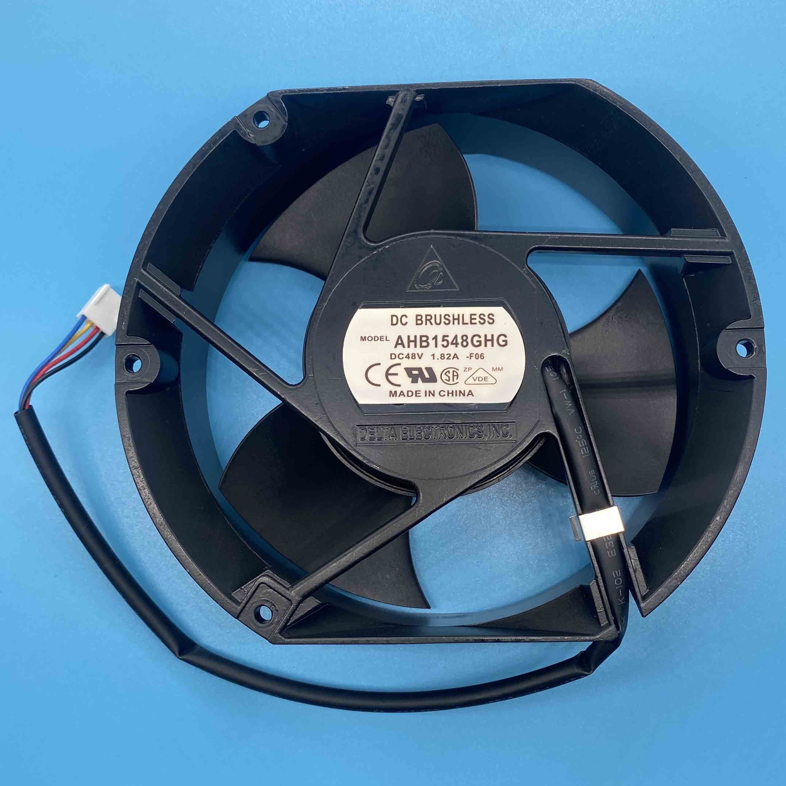 For Delta AHB1548GHG-F06 AC Axial Cooling Fan 48VDC 1.82A 4-Wire 172* ...