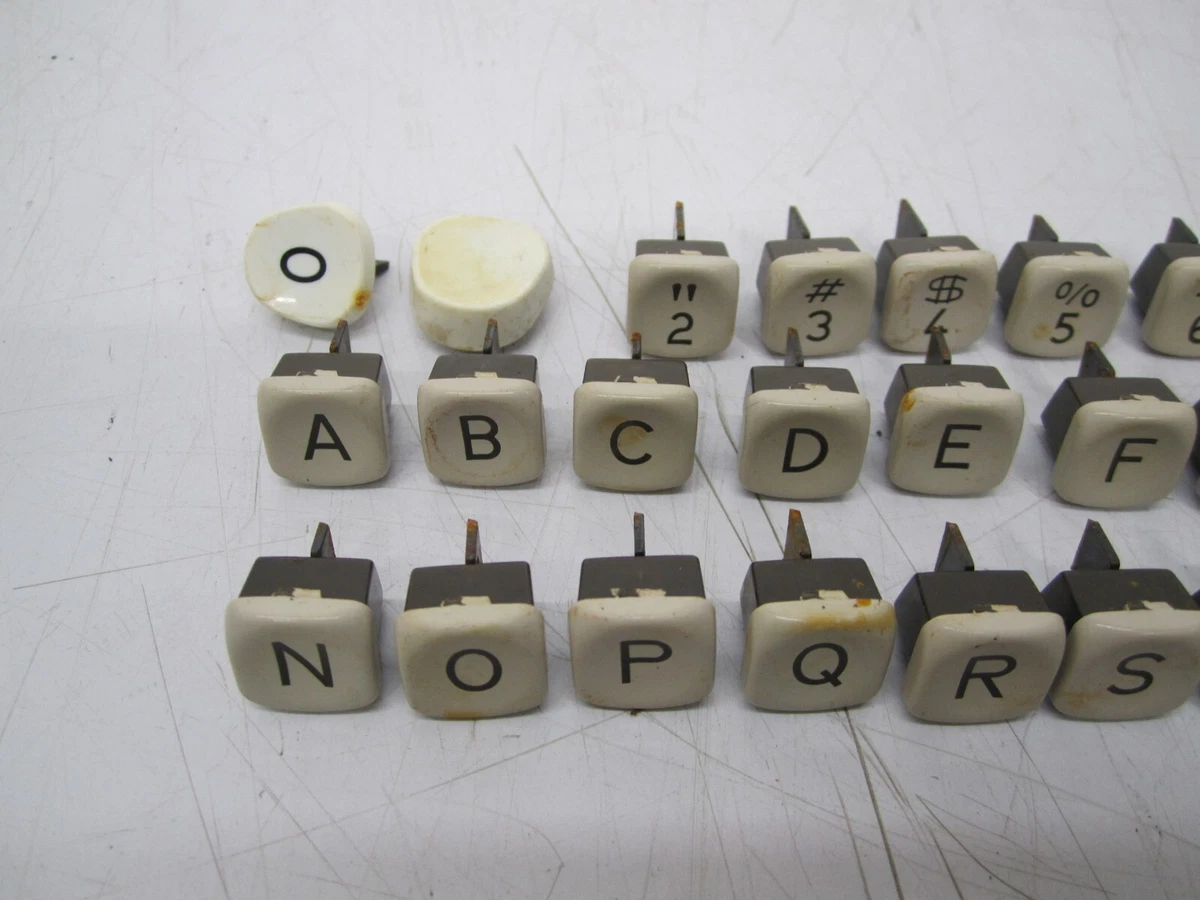 Typewriter Keys Numbers