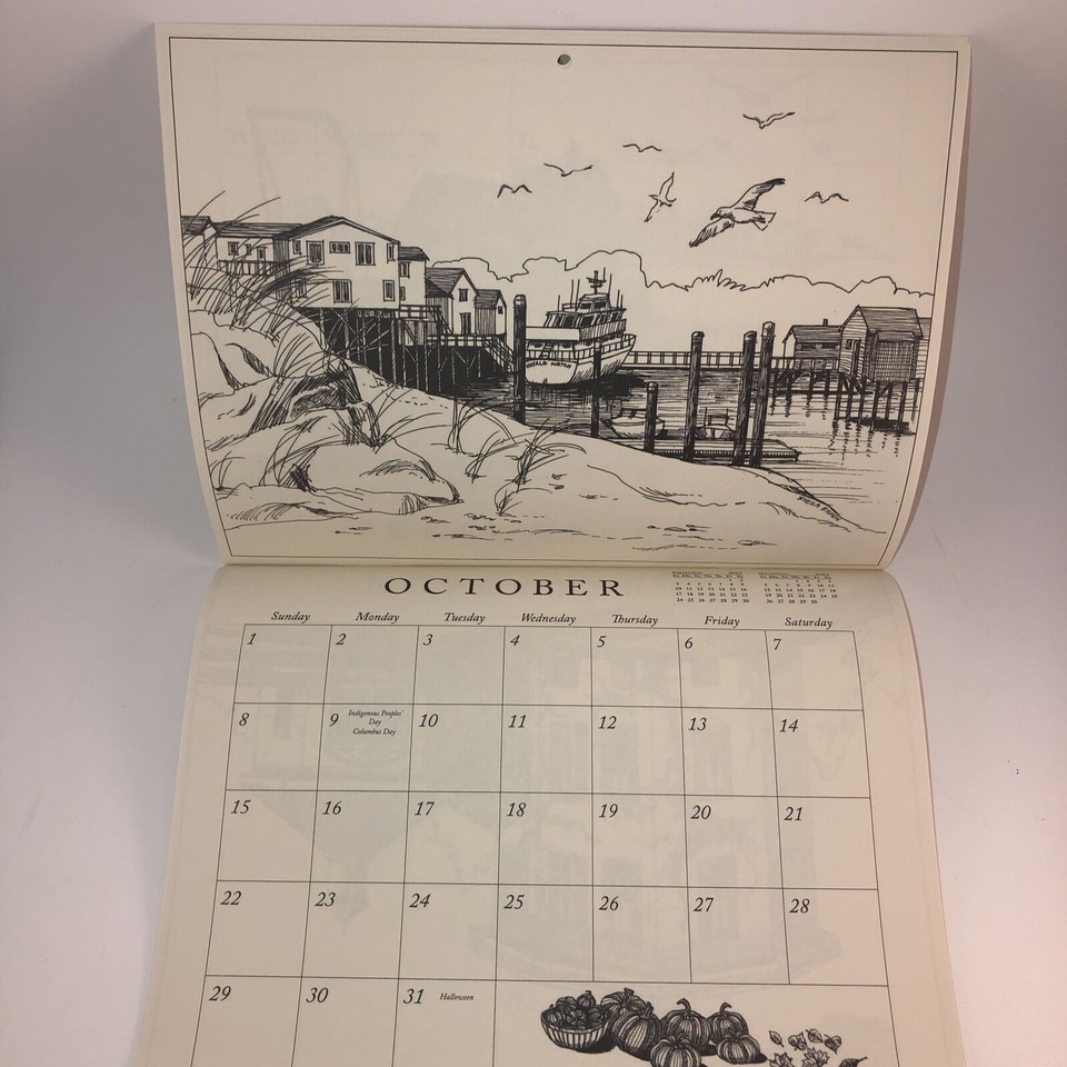 2023 AND 2024 CAPE COD SKETCH CALENDAR Christmas Tree Shop 11" x 17 ...