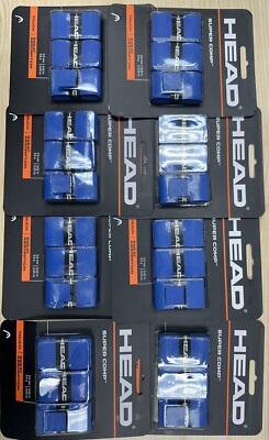8 HEAD Super Comp Tennis Racket Grip Tape BLUE (3-Pack) Racquet ...
