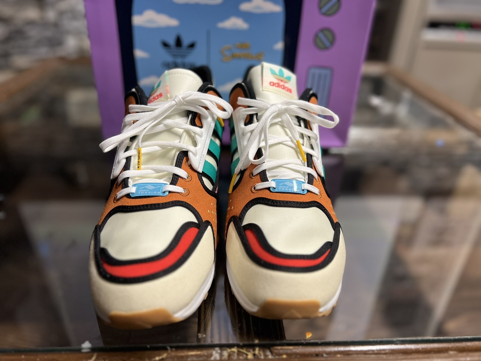 Adidas Simpsons ZX 10000 Krusty Burger Men's Sneakers | eBay