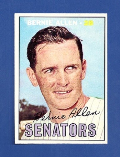 1967 TOPPS # 118 BERNIE ALLEN WASHINGTON SENATORS NM FREE SHIPPING | eBay