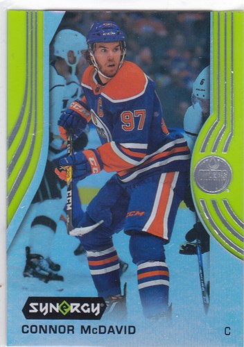 19/20 SYNERGY...CONNOR McDAVID..GREEN PARALLEL...# 1..OILERS..FREE ...