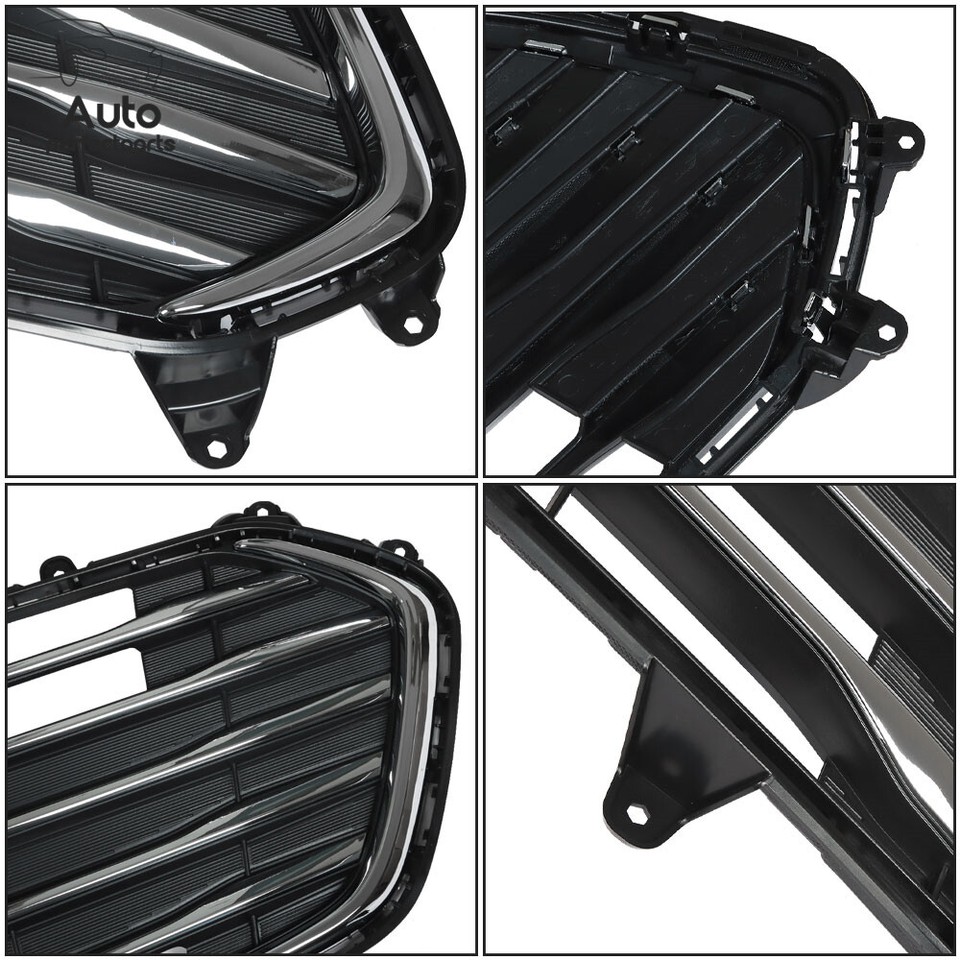 Front Bumper Upper+Lower Grille Mesh Painted Grill For Chevrolet Trax ...