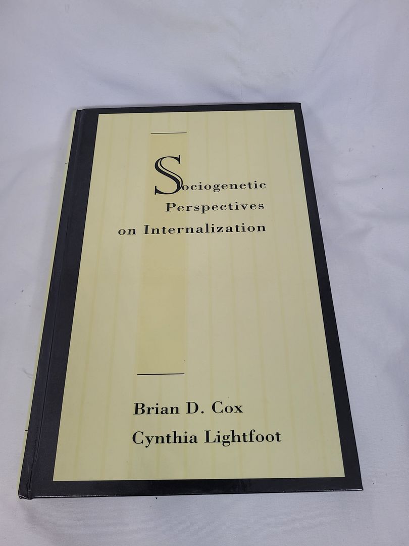 Sociogenetic Perspectives on Internalization; Brian Cox 9780805817089| eBay