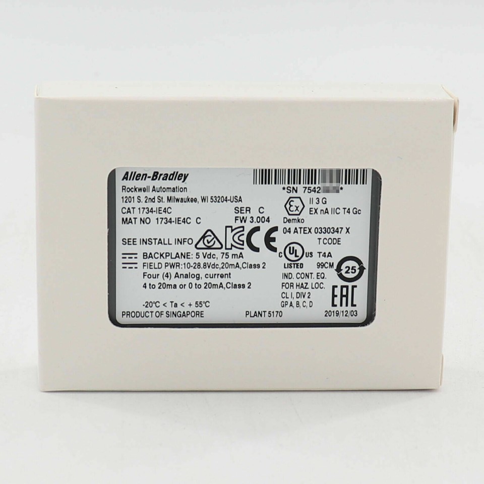 Allen Bradley POINT I/O 4 Point Analog Input Module 1734-IE4C | eBay