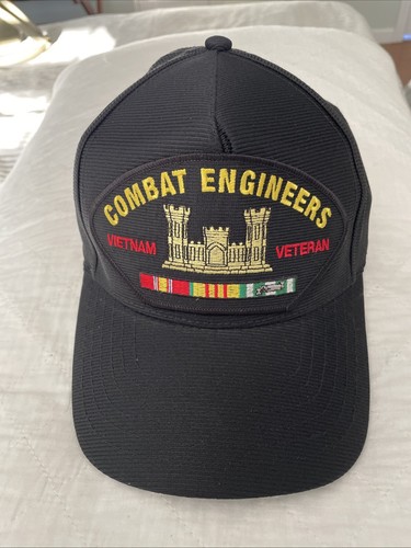 VIETNAM VETERAN COMBAT ENGINEERS W/ CAMPAIGN RIBBONS CAP | eBay