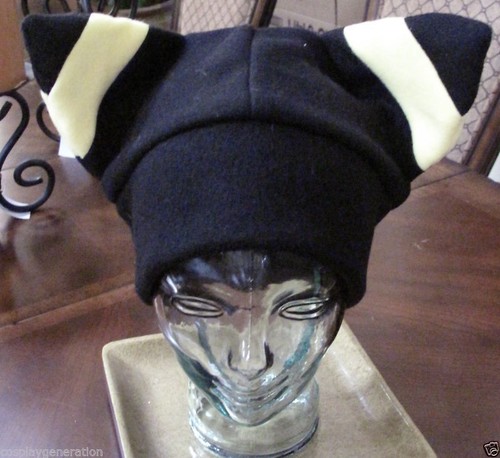 Cosplay Pokemon Umbreon Fleece Ear Hat, Scarf Hoodie,Unisex, sizes: S ...
