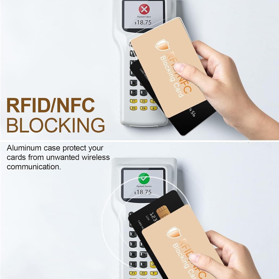 Force Field Max Card Protector - 4-Piece Set, Ultra Thin RFID Blocking ...