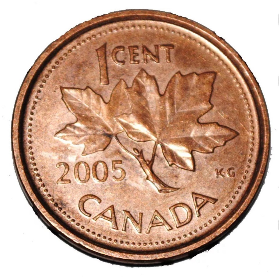Canada 2005 1 Cent Zinc One Canadian Penny Coin Non Magnetic | eBay