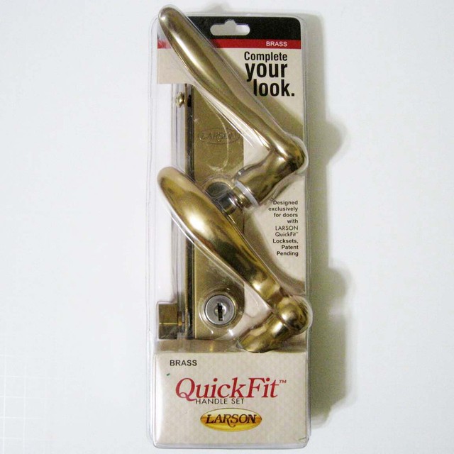 LARSON ® 20297807 BRASS QuickFit Handle Set - New Factory Sealed | eBay