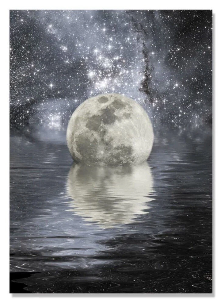 Full Moon Stars Water