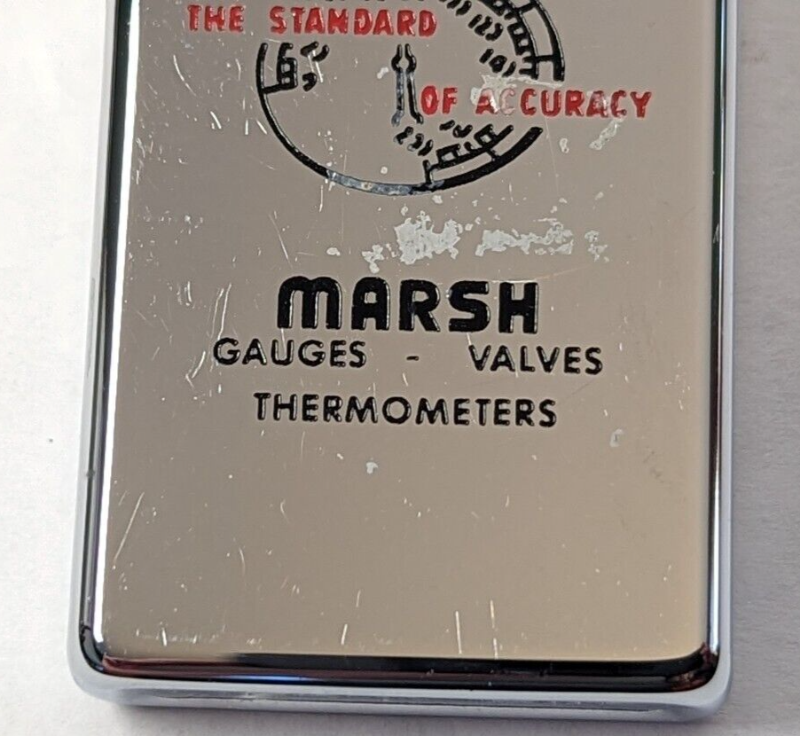 VINTAGE SLIM ZIPPO LIGHTER MARSH GAUGES VALVES THERMOMETERS | eBay