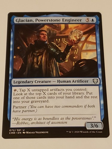 Glacian, Powerstone Engineer Commander Legends Mtg Card Mint Condition ...