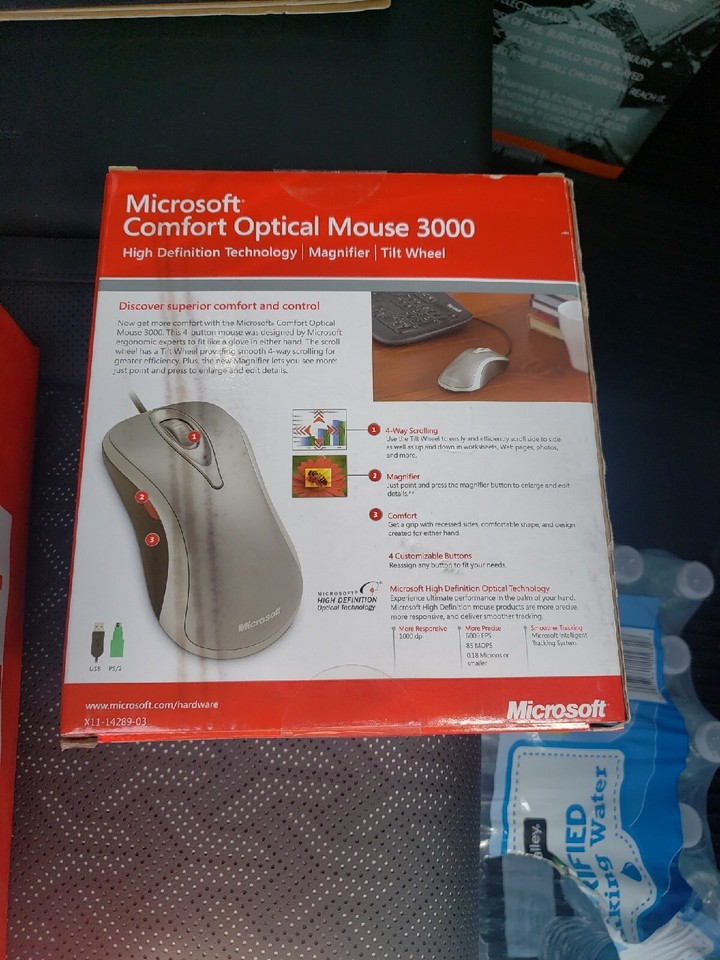 Microsoft Comfort Optical Mouse 3000 Magnifier PC MAC NEW Sealed | eBay