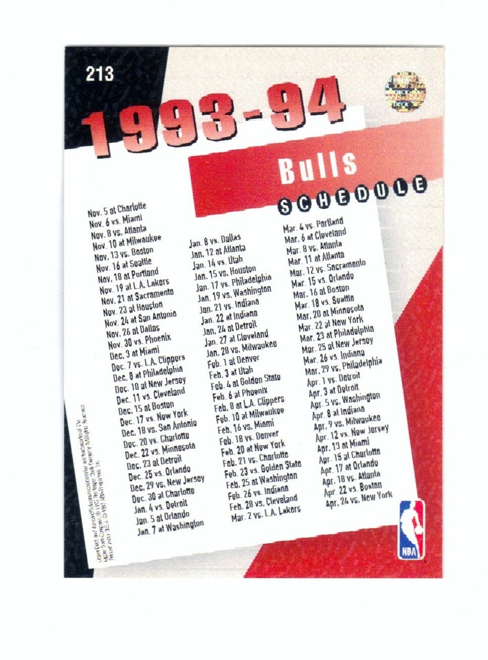 1993-94 UPPER DECK MICHAEL JORDAN #213 NM/MT BULLS | eBay