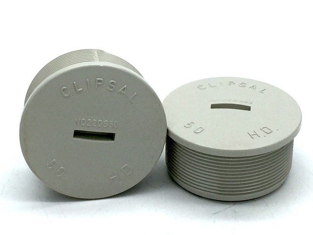 Clipsal Conduit Entry Plug Screwed 50mm Grey 220S50 NNU for sale online ...