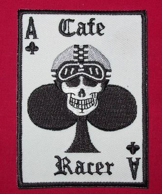 CAFE RACER 59 ACE CARD ROCKERS CLUB EMBROIDERED BIKER PATCH | eBay