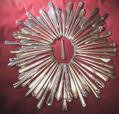 Vintage Craft Lot of 65 Assorted Silverplate Glossy Flatware Silverware ...