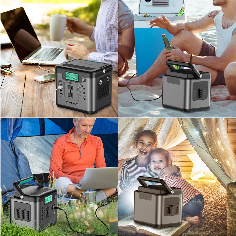 500W Solar Generator Power Station 518Wh Backup Battery Pack Energy ...