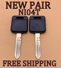 PACK OF 2 SOLID HEAD TRANSPONDER INGNITION MASTER KEY FOR NISSAN NI04 ...