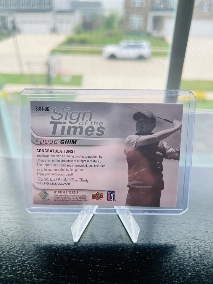2021 Upper Deck SP Authentic autograph auto Sign of the Times Doug Ghim ...