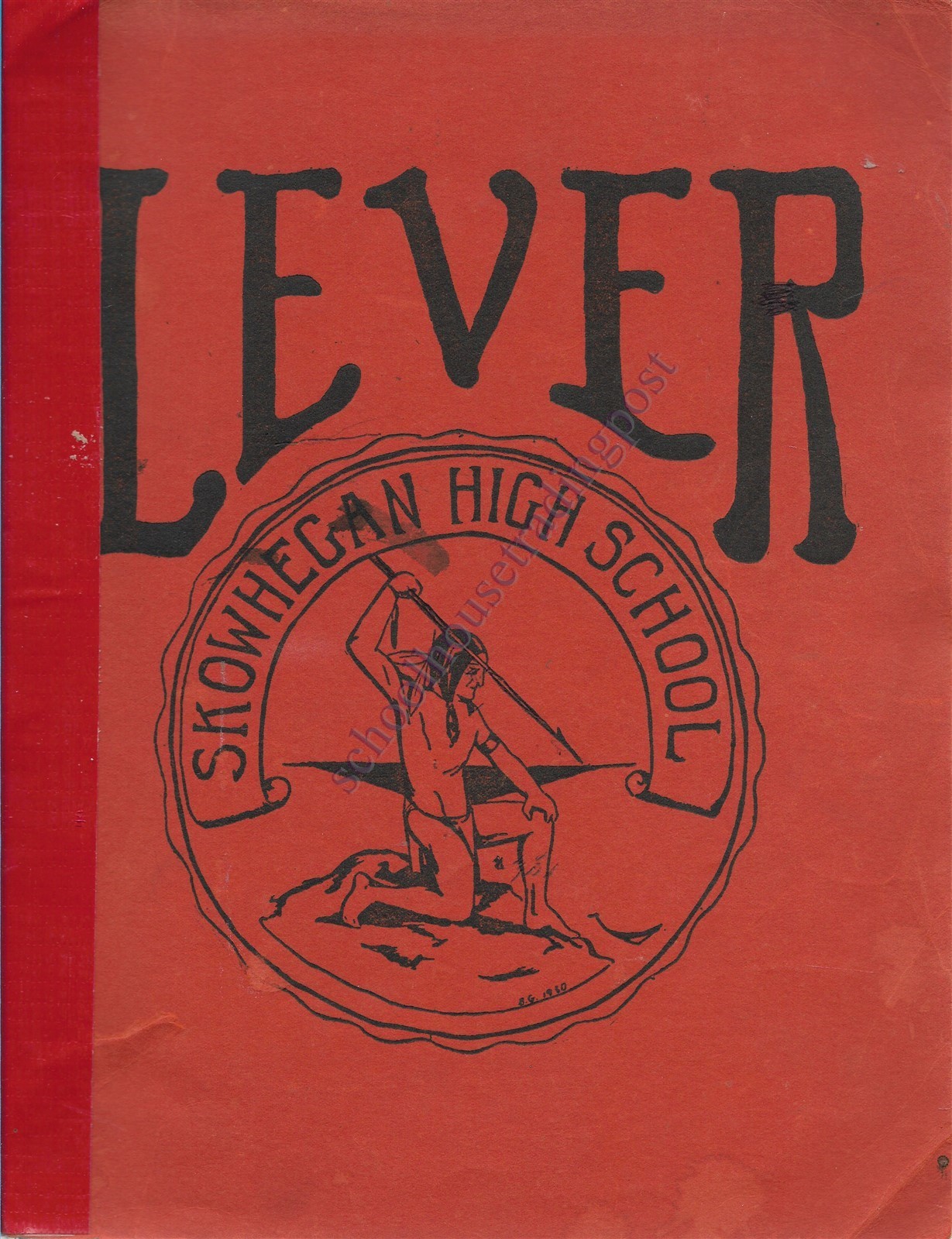 High School Yearbook Skowhegan Maine ME Skowhegan High School Lever ...